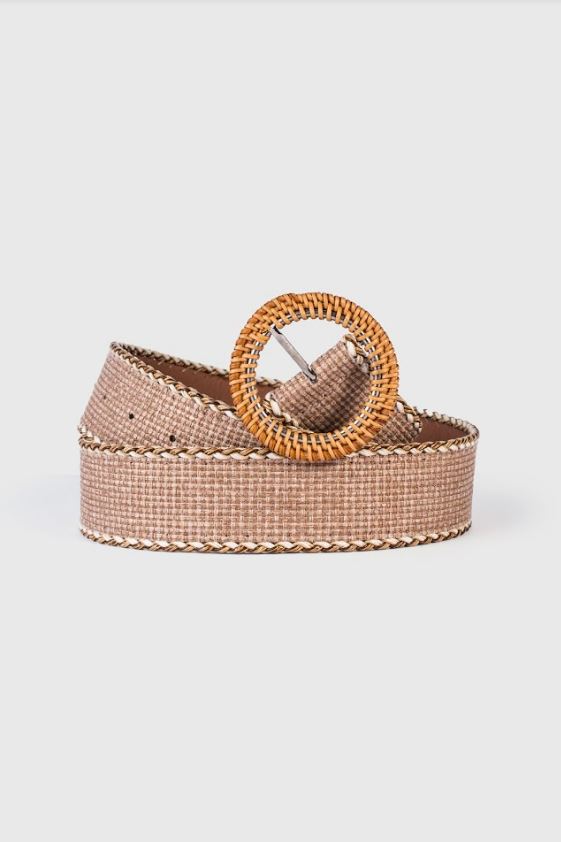 Women's Designer Brown Wicker Belt | Two 12 Fashion